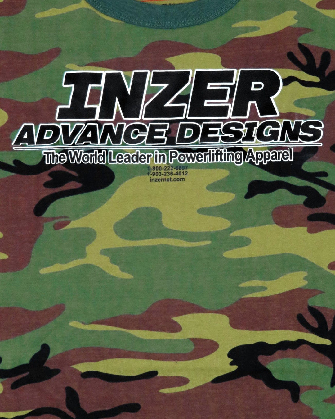 Inzer Logo Green Camo Powerlifting T-shirt – Inzer Advance Designs
