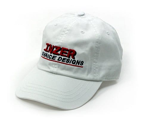 White Logo Cap - Inzer Advance Designs. World Leader Powerlifting Gear